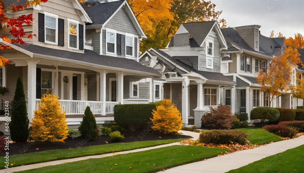 Exterior photos of American standard houses - architectural views ...