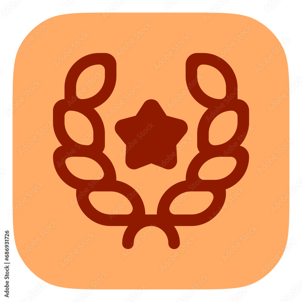 Editable award, laurel, achievement, nomination vector icon. Movie ...