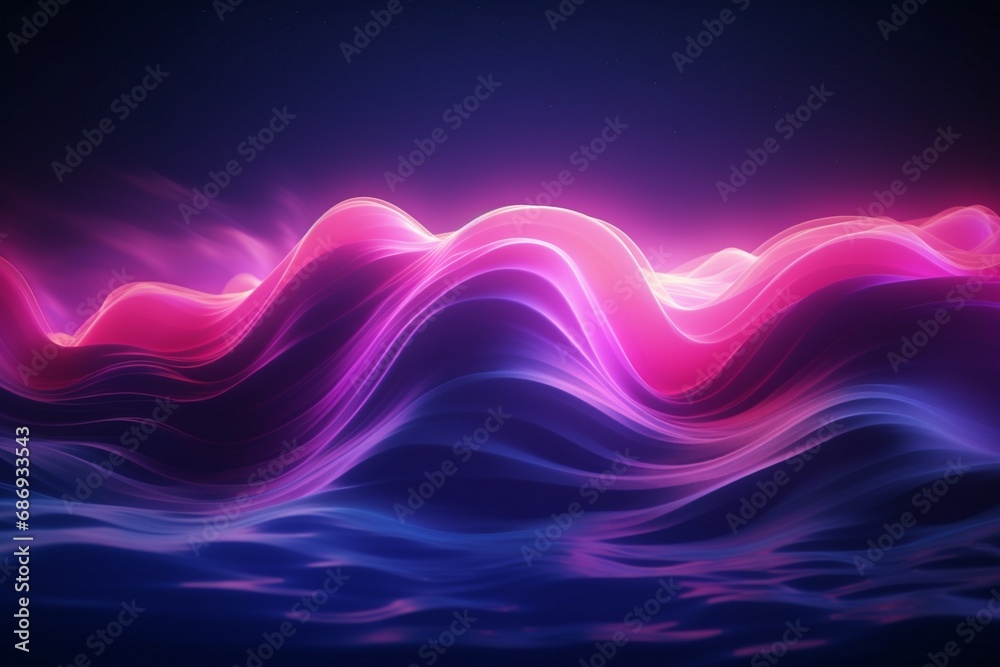 Big Neon Wave Background, Neon wave background, colorful background ...