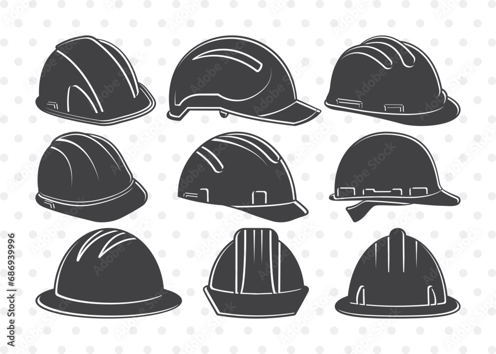 Hard Hat SVG, Hat Clipart, Construction Svg, Safety Helmet Svg ...