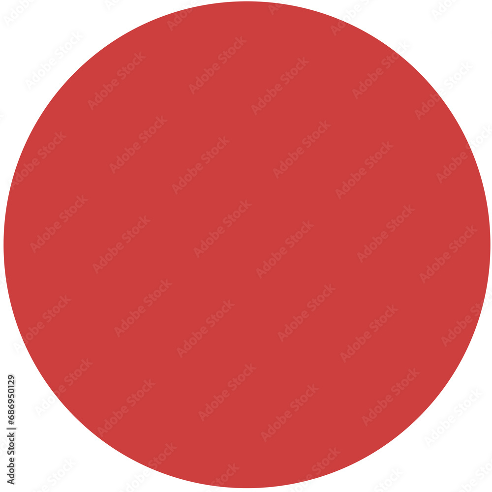 Digital png illustration of big red circle on transparent background ...
