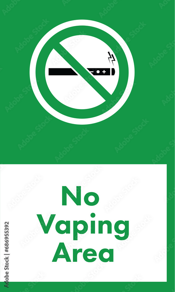 Digital png illustration of symbol with no vaping area text on ...