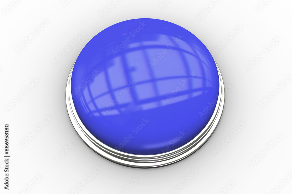 Digital png illustration of blue button on transparent background Stock ...