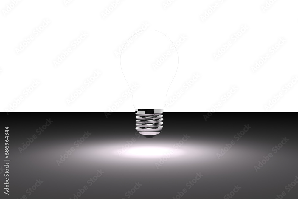 Digital png illustration of light bulb on transparent background Stock ...