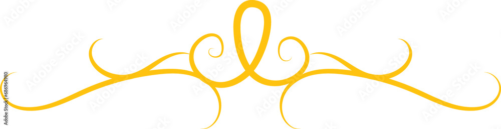 Digital png illustration of yellow abstract shape on transparent ...