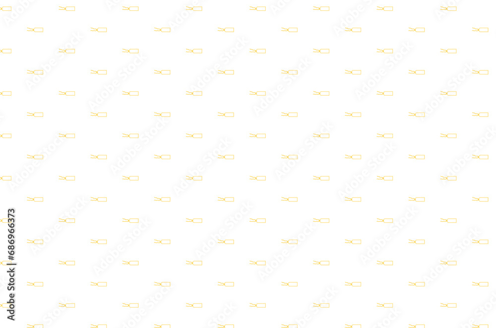Digital png illustration of yellow pattern of repeated labels on ...