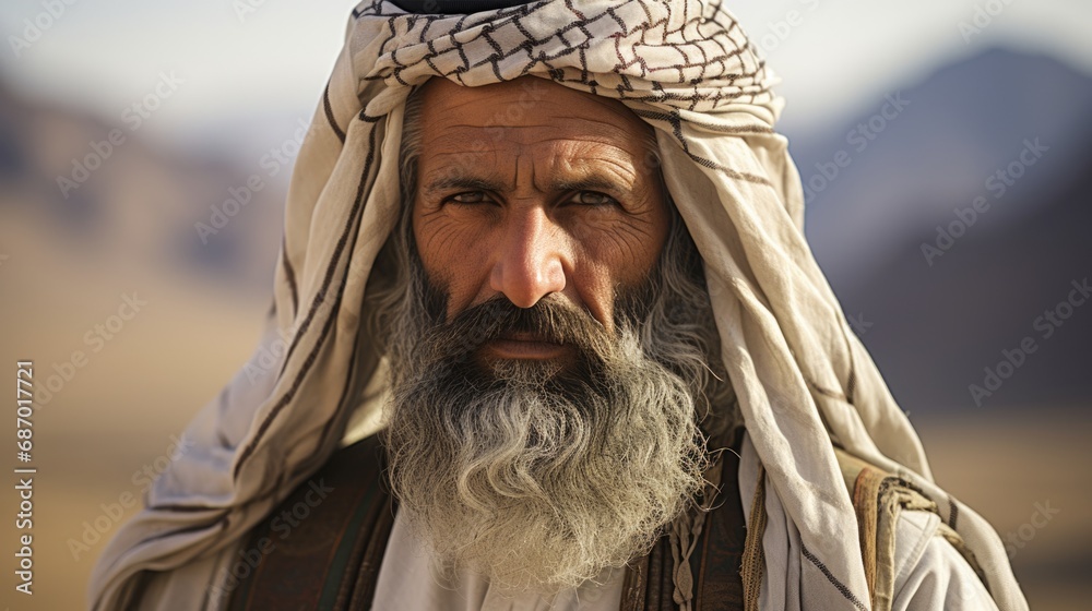 Amidst the desert expanse, an Arab homeless man's portrait in national ...