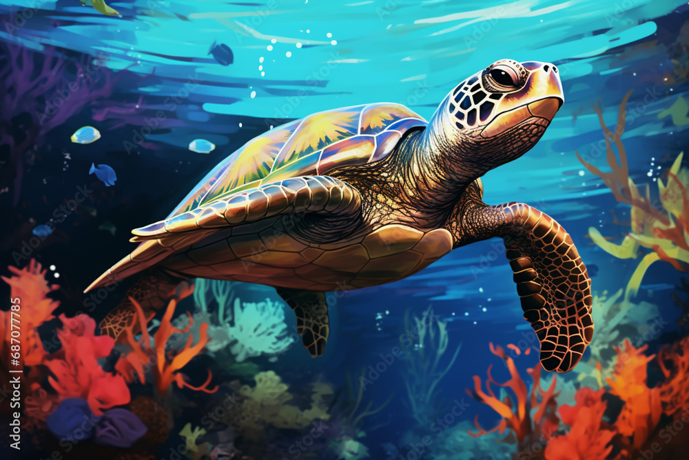 Water Turtle Biology Class: An Aquatic Adventure in a Carnival Palette ...