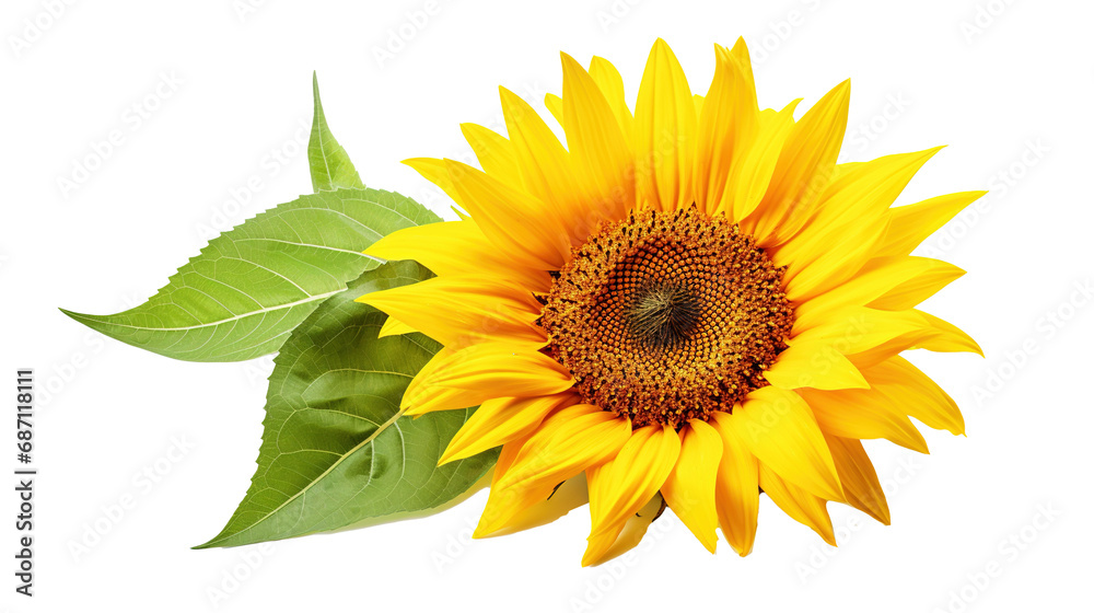 Sunflower isolated on transparent background, PNG image with background ...