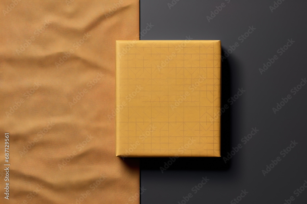 Leather clad Cardboard Box mockup using generative AI Stock ...