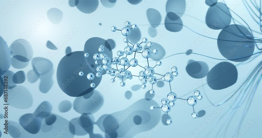 Cholecalciferol Rotating Molecular 3d Structure Ball And Stick Model Looped Video Vitamin D3