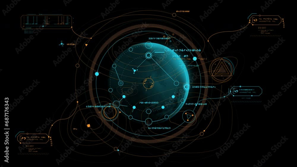 alien infographics on the theme of mars SBV 348383136 Spaceship HUD ...