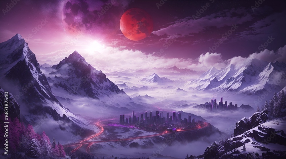 fantasy mountain wallpaper 4k. fantasy mountain city wallpaper. Fantasy ...