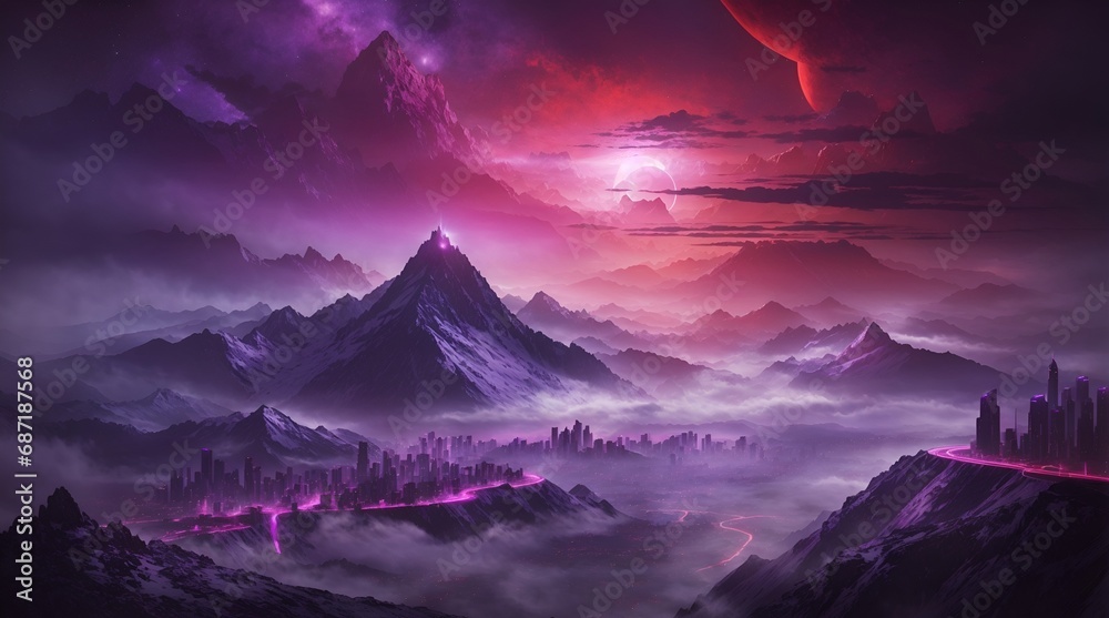fantasy mountain wallpaper 4k. fantasy mountain city wallpaper. Fantasy ...