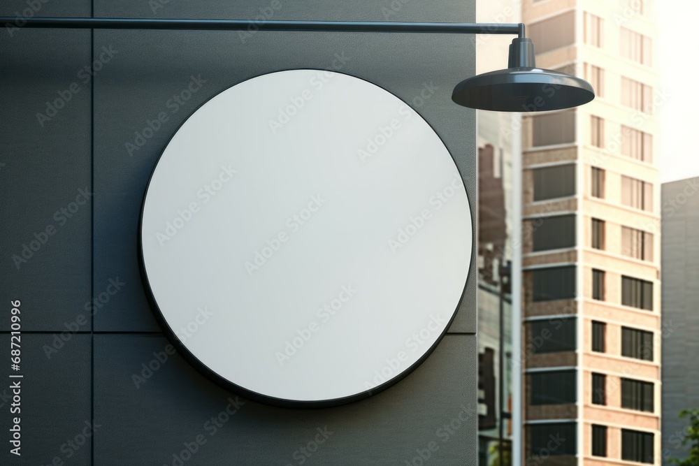 Blank store signage sign design mockup isolated, Clear shop template ...