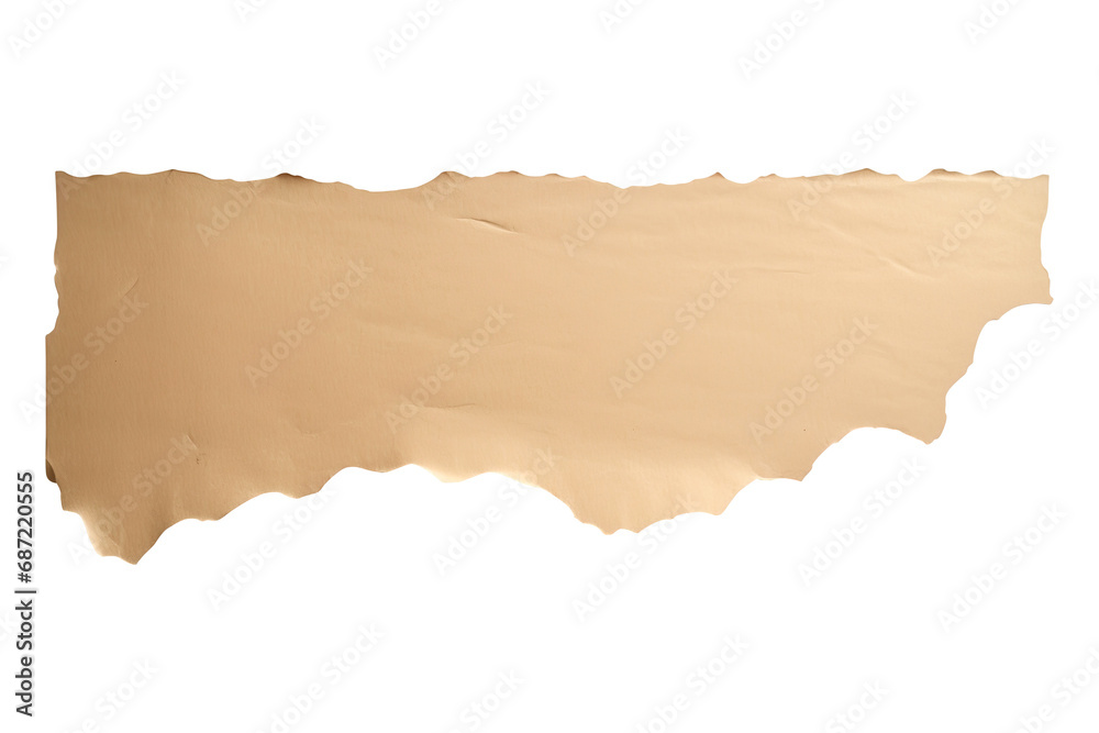 old paper half Torn isolated on transparent background Remove png ...