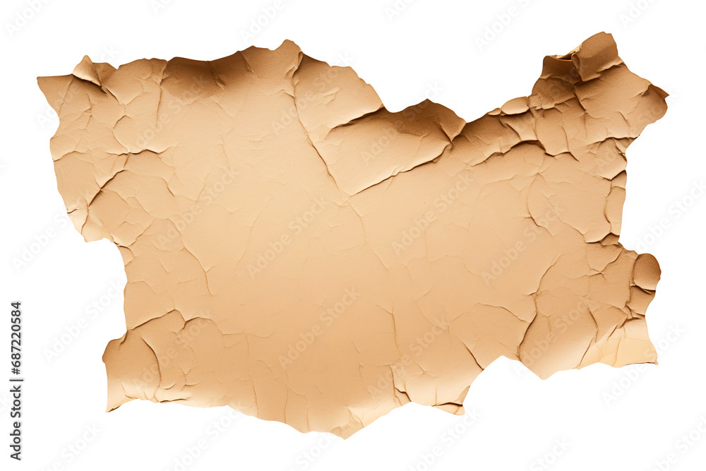 old paper half Torn isolated on transparent background Remove png ...