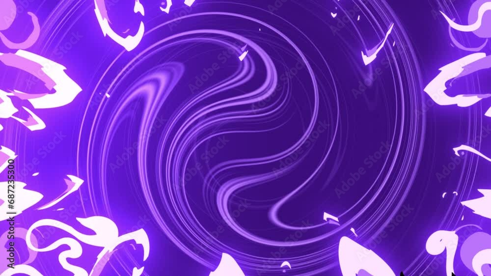 Purple color cartoon background, graphics, cartoon graphics, distortion ...