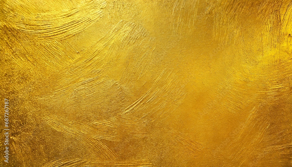 details of golden texture background gold color painted on cement wall ...