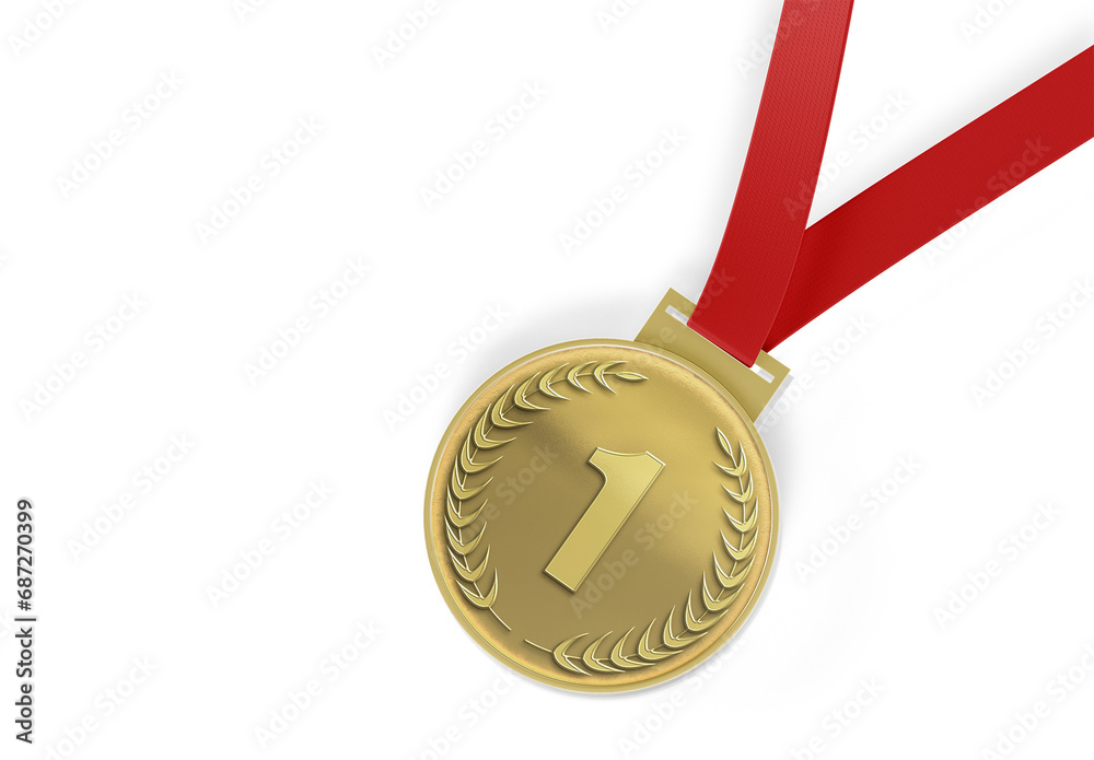 Round Competition Medal with Ribbon Mockup Stock Template | Adobe Stock