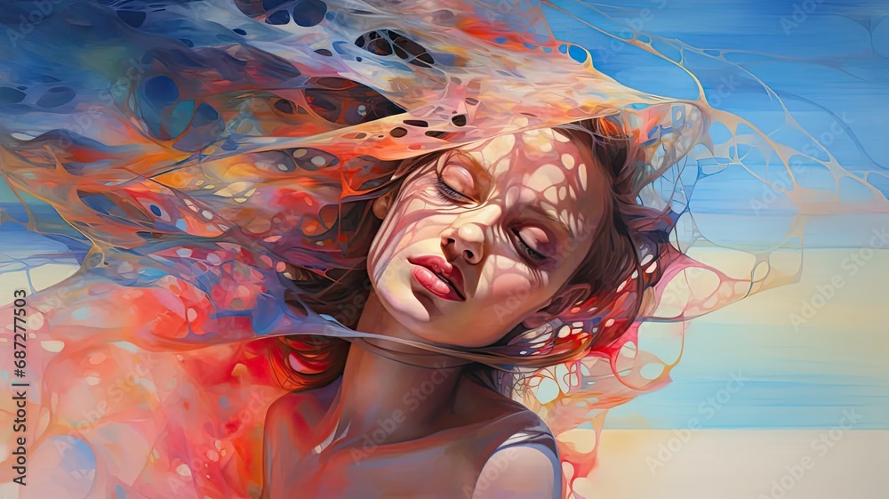 Artistic representations showcasing paintings, sculptures, and creative ...