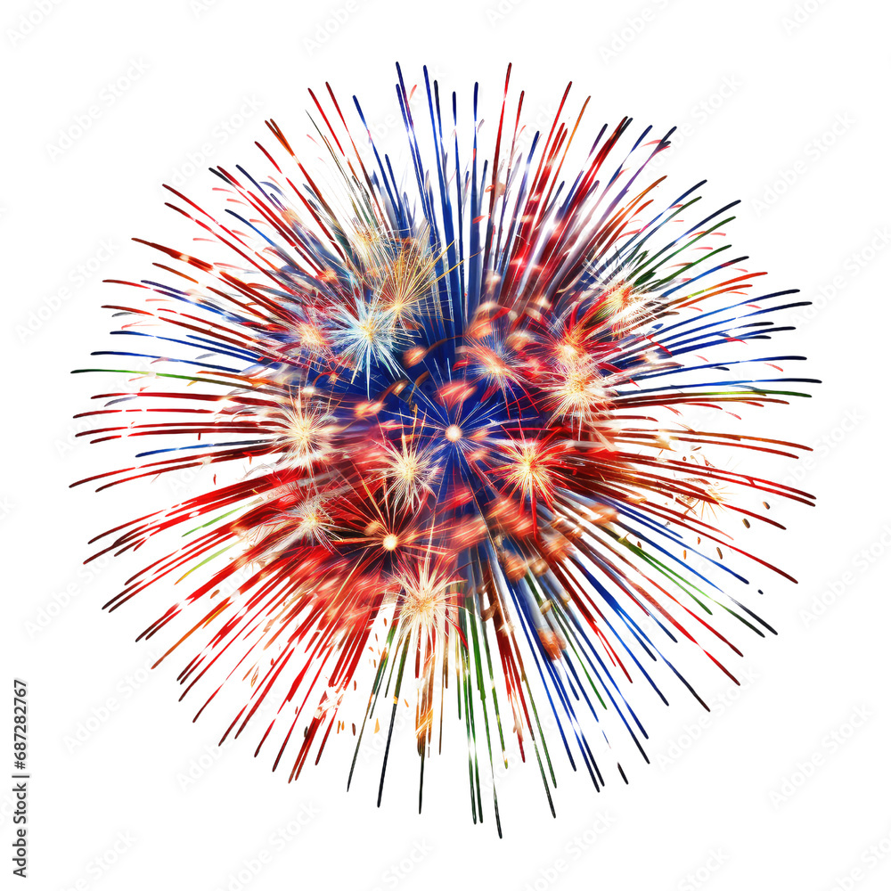 Watercolor Fireworks New Year Clipart Celebration. Vibrant Festive ...