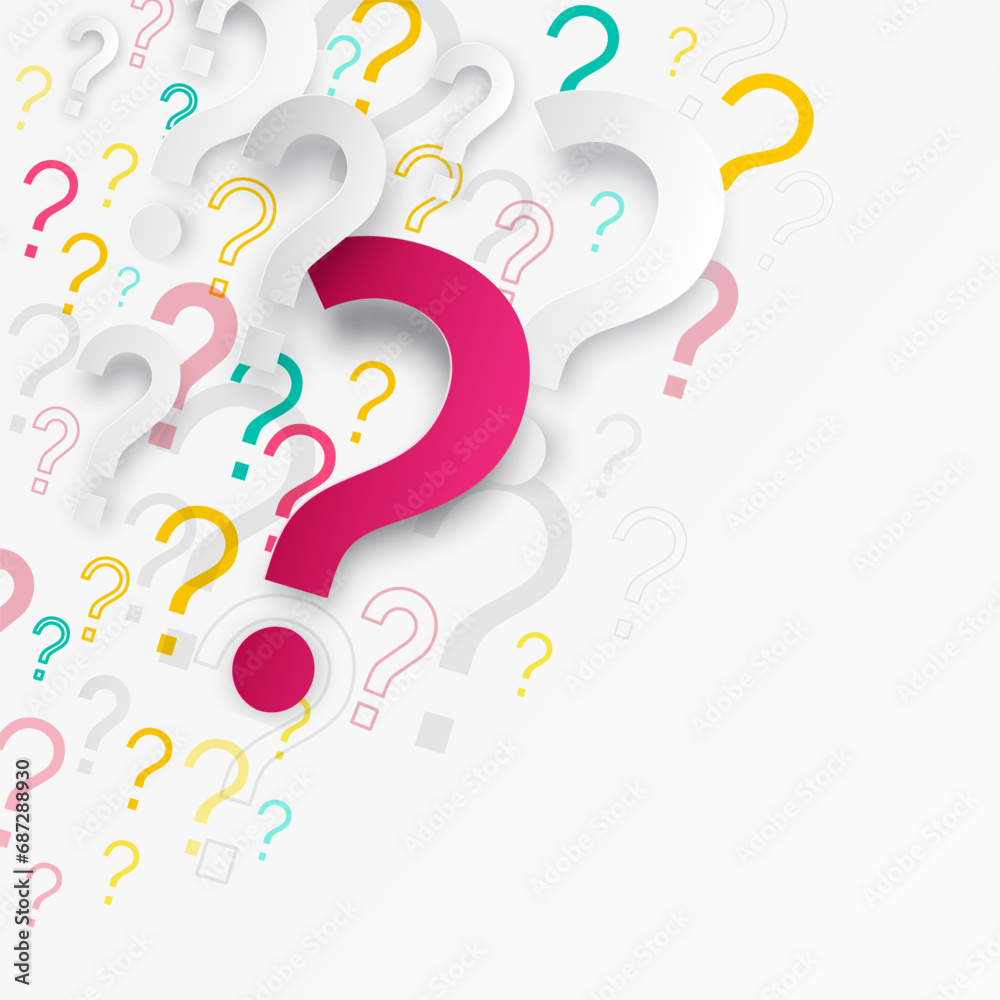 Question mark symbols - Question marks background Stock Vector | Adobe ...