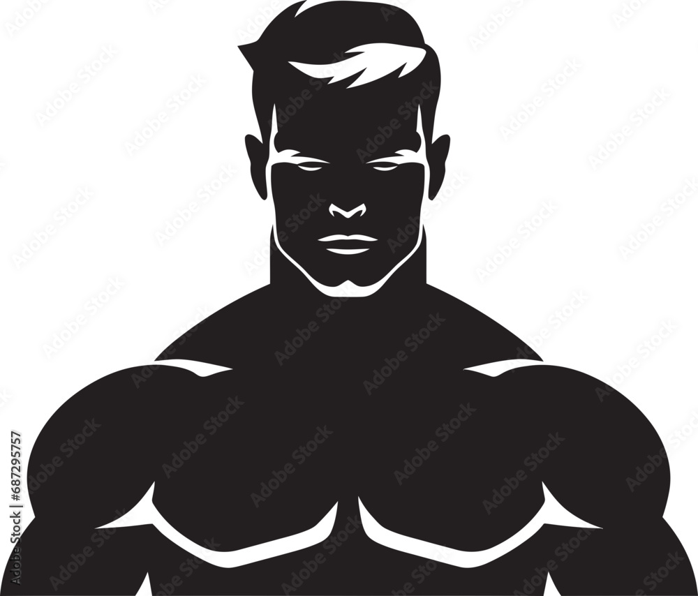 Strength in Motion The Bodybuilders SilhouetteShadows of Transformation ...