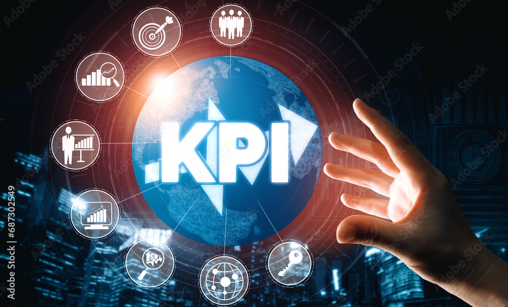 KPI Key Performance Indicator for Business Concept - Modern graphic ...