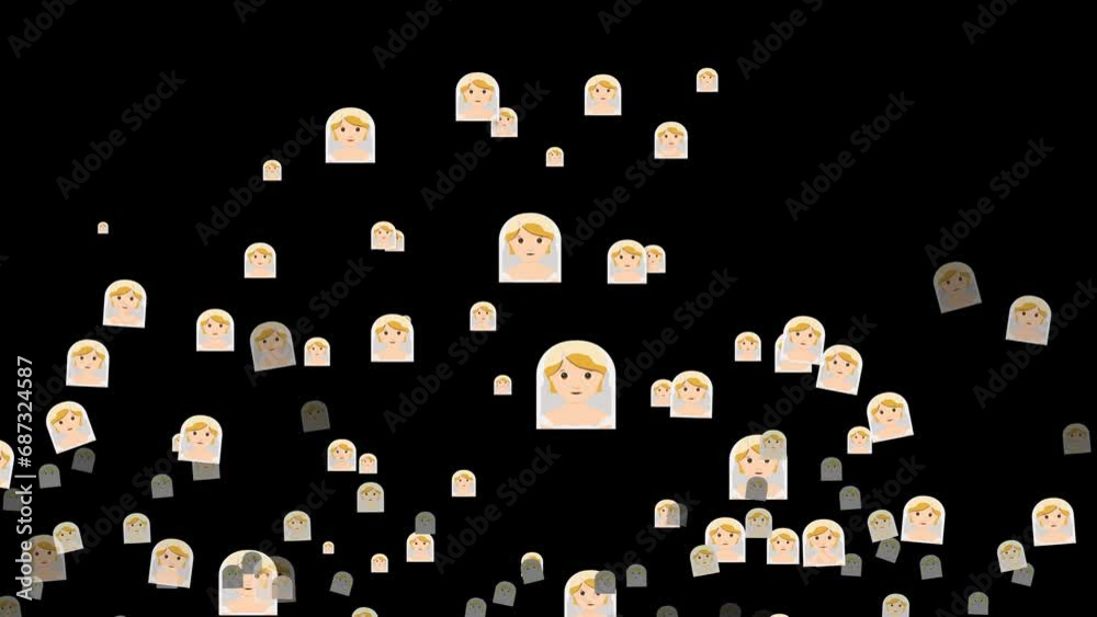 Bride emoji, Wedding emoticon, Bridal symbol, Emoji of a bride ...