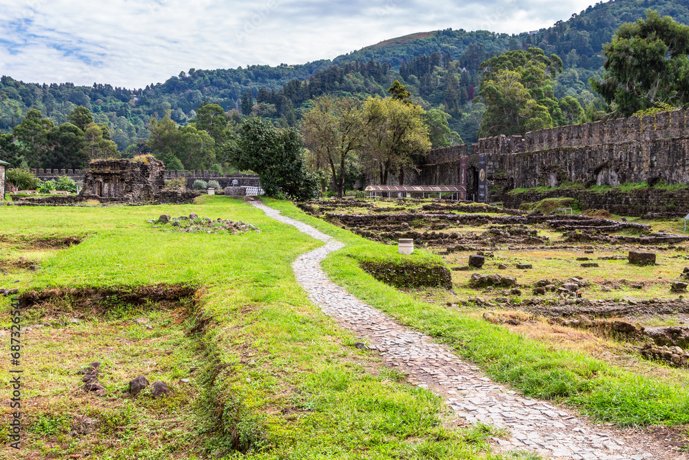 Gonio, Georgia - September 18, 2013: inside Gonio Fortress ancient ...
