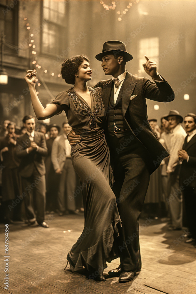 Elegant an in a Suit and a Beautiful Woman in a Ball Gown dancing like ...