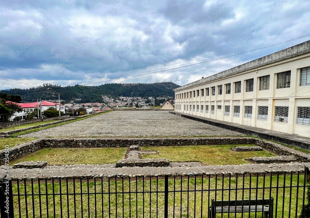 Cuenca Ecuador 10-22-2023 Exterior Views of the Pumapungo museum with ...
