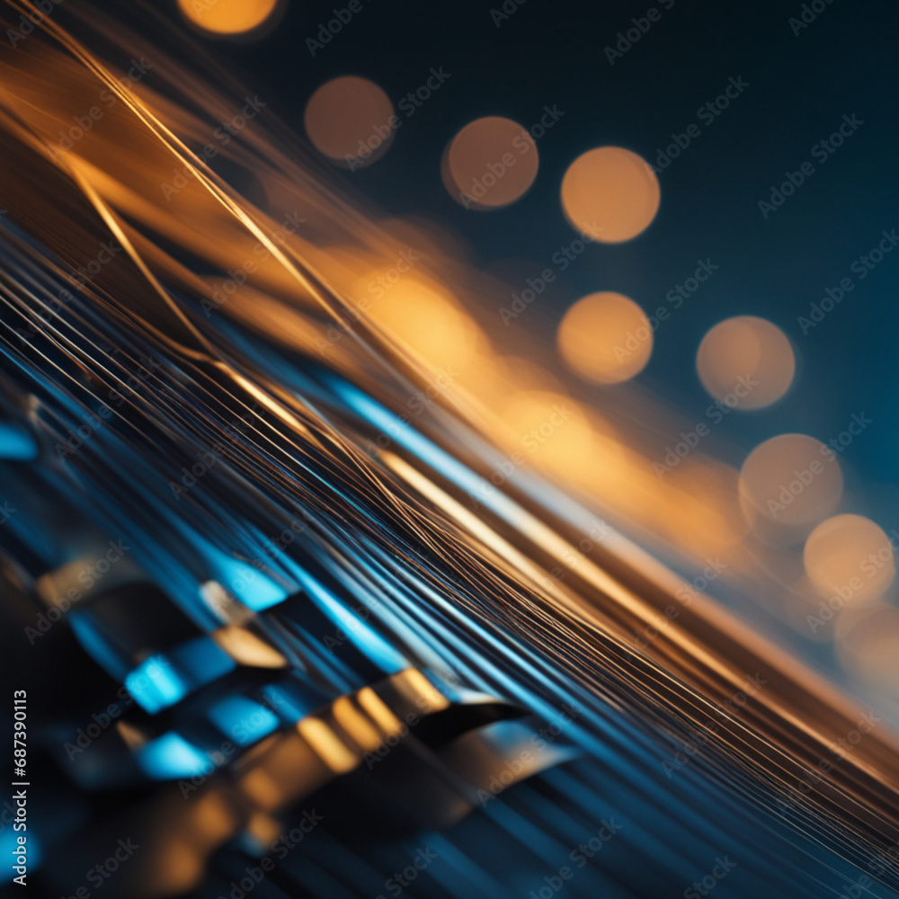 Geometric shapes and lines converging to form a visually stunning and ...