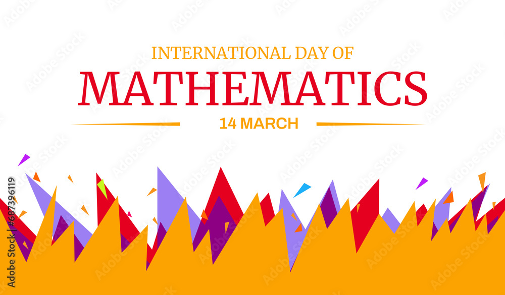 International Day of Mathematics Wallpaper with different color shapes ...
