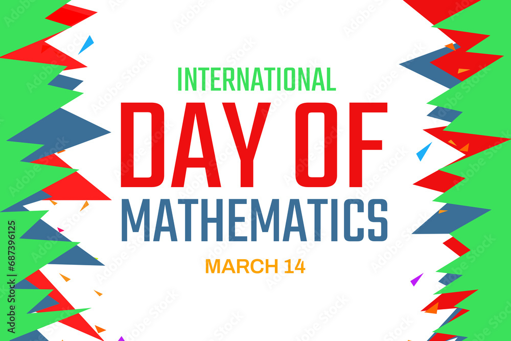 International Day of Mathematics Wallpaper with different color shapes ...