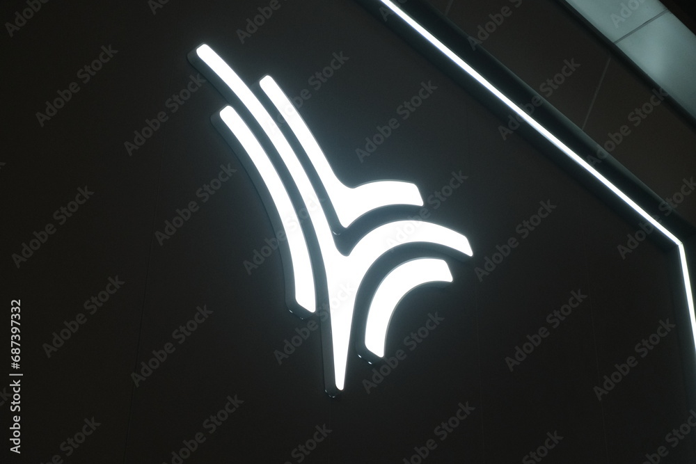 Shanghai,China-Nov.12th 2023: Neta (Hozon Auto) EV brand logo sign ...