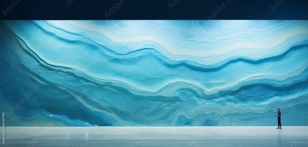 Epoxy wall textures resembling an otherworldly landscape of colors and ...