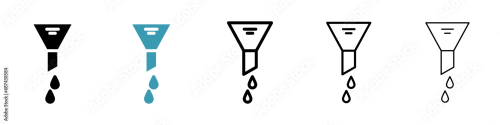 Extraction vector illustration set. Extraction sale conversion funnel ...