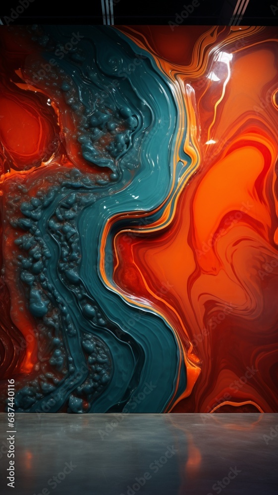 Vibrant and dynamic epoxy textures captured in HD, creating a visually ...