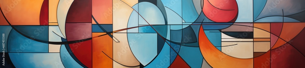 Cubism Style Backgrounds showcase abstracted forms, fragmented objects ...