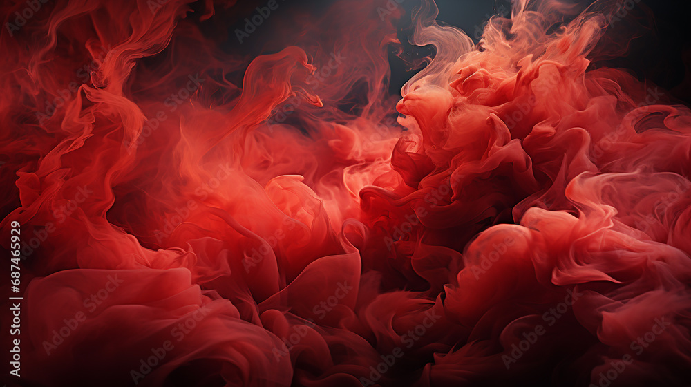 Abstract red wave background, red fog texture overlays Stock ...