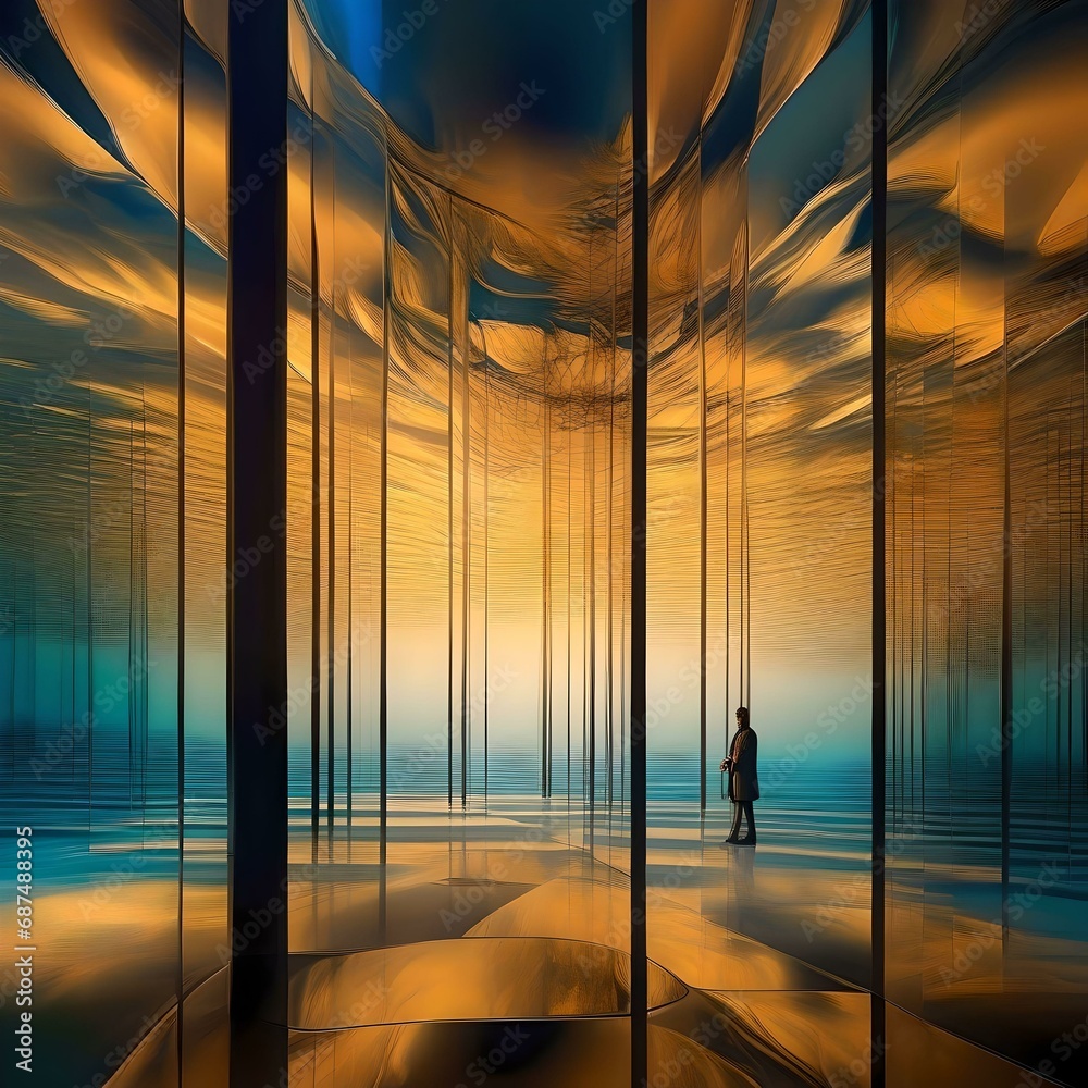 A depiction of parallel realities through abstract distortions and ... A depiction of parallel realities through abstract distortions and ...