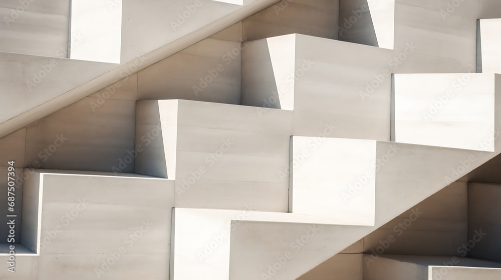 Geometric architecture detail modern concrete structure building ...