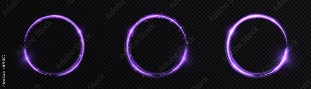 A modern ring light effect with shimmering highlights and glamorous ...