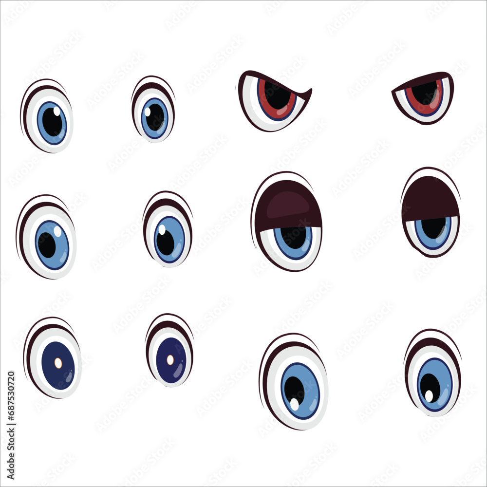 Vector is a visual representation that compiles a collection of eye ...