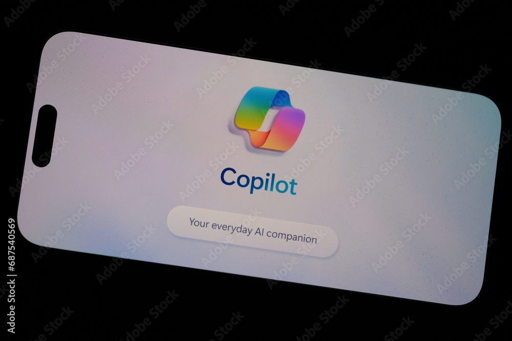 Shanghai,China-Dec.3rd 2023: Microsoft Copilot AI chatbot brand logo ...