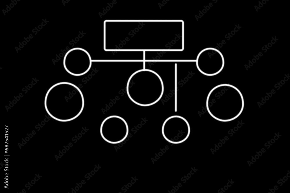 Block diagram, analysis scheme, flow chart self drawing animation ...