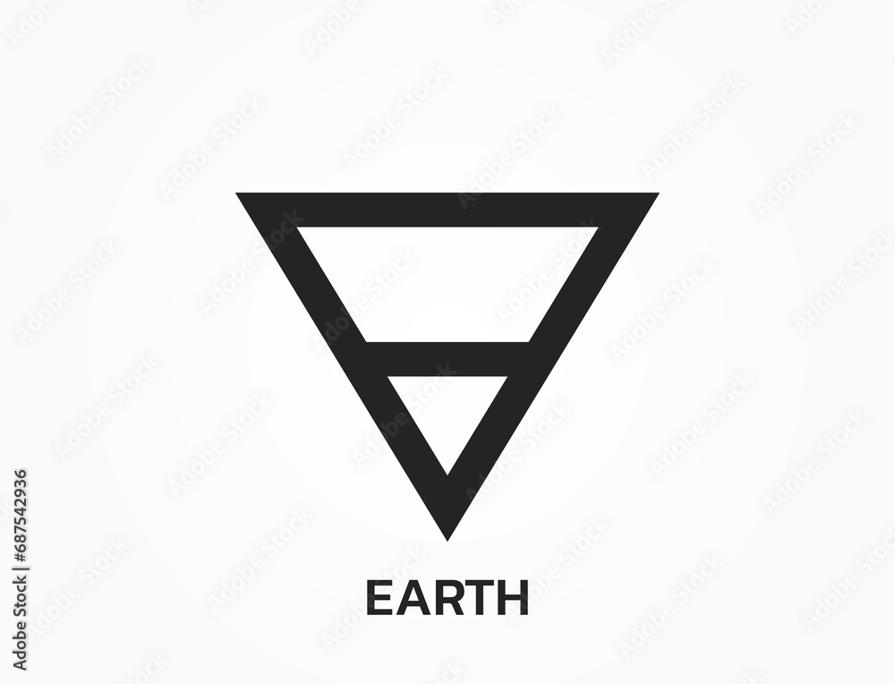 earth astrology element symbols. zodiac and horoscope sign. isolated ...