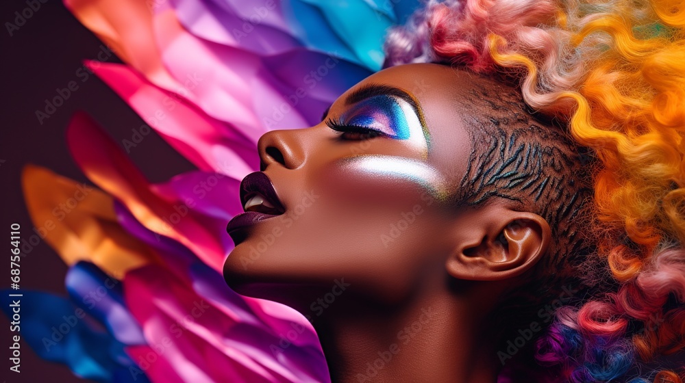 Innovator's Aura: Dynamic and Dramatic Pose of a Woman Radiating ...